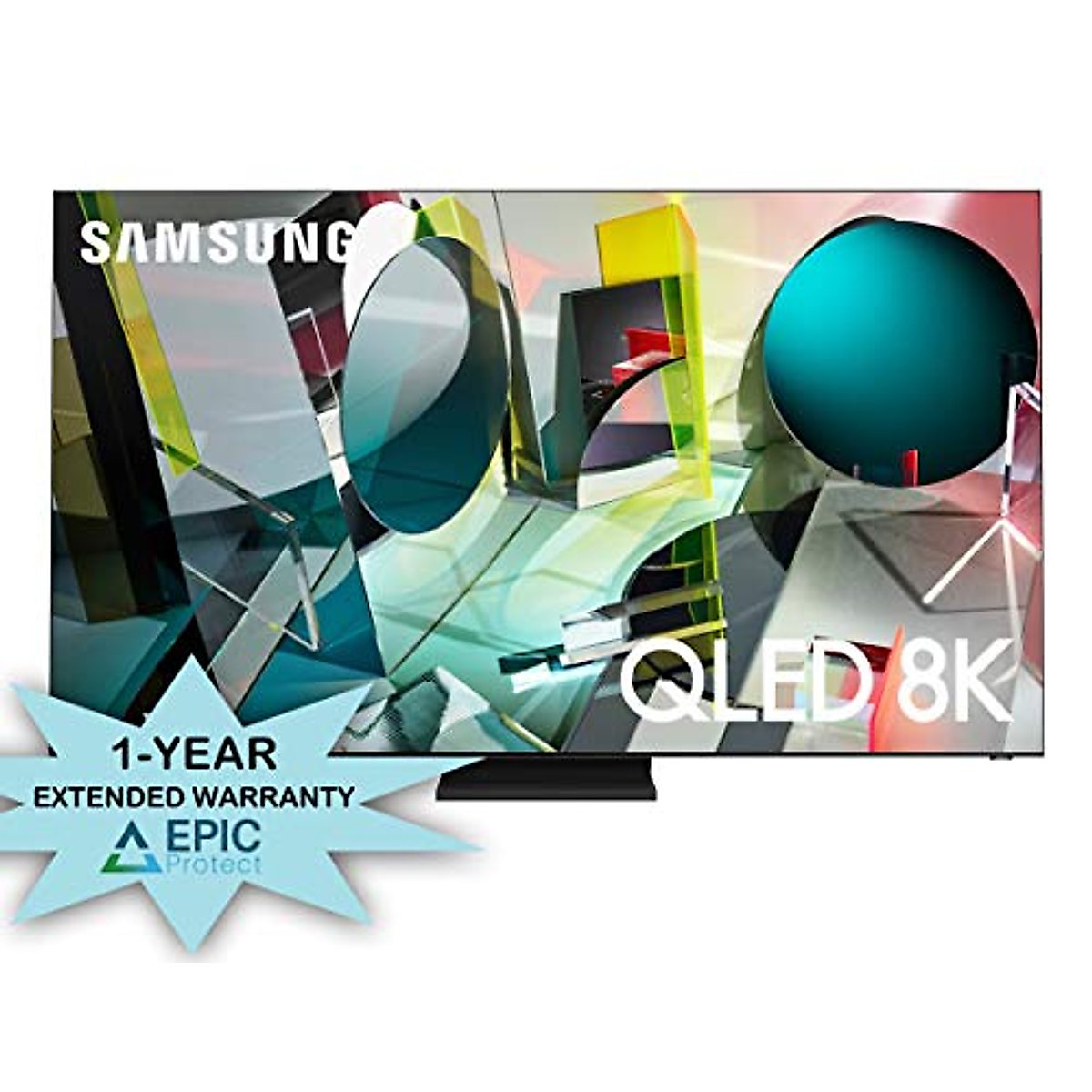 Samsung QN75Q900TS 8K Ultra High Definition Quantum HDR QLED Smart TV Bundle with Additional One Year Coverage by Epic Protect (2020)
