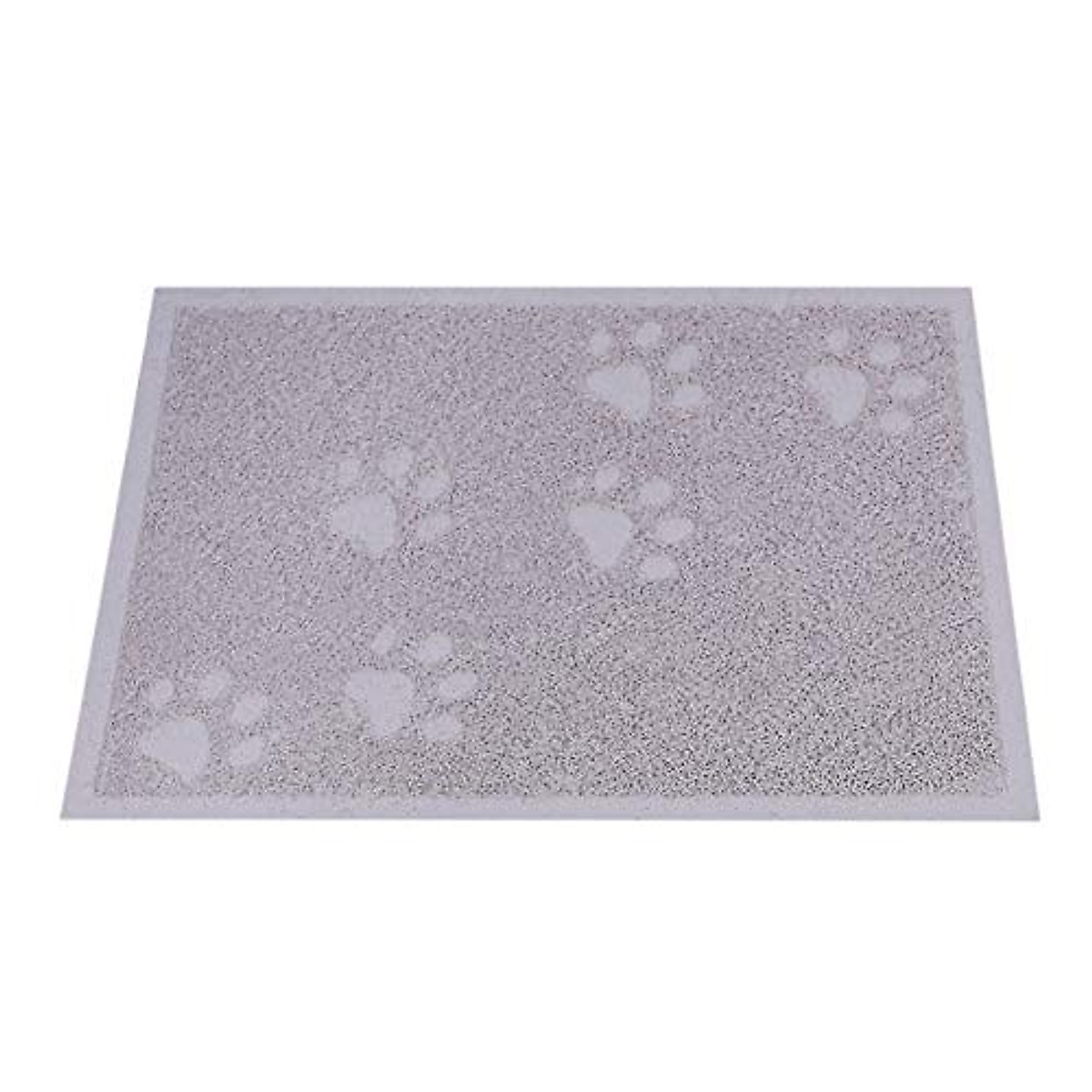 Darkyazi Cat Litter Box Mat for Floor Litter Trapping Mat Non-Slip Backing, Scatter Control, Easy Clean, Water Resistant, Soft on Paws (15.75" x 11.75",Gray Sand)