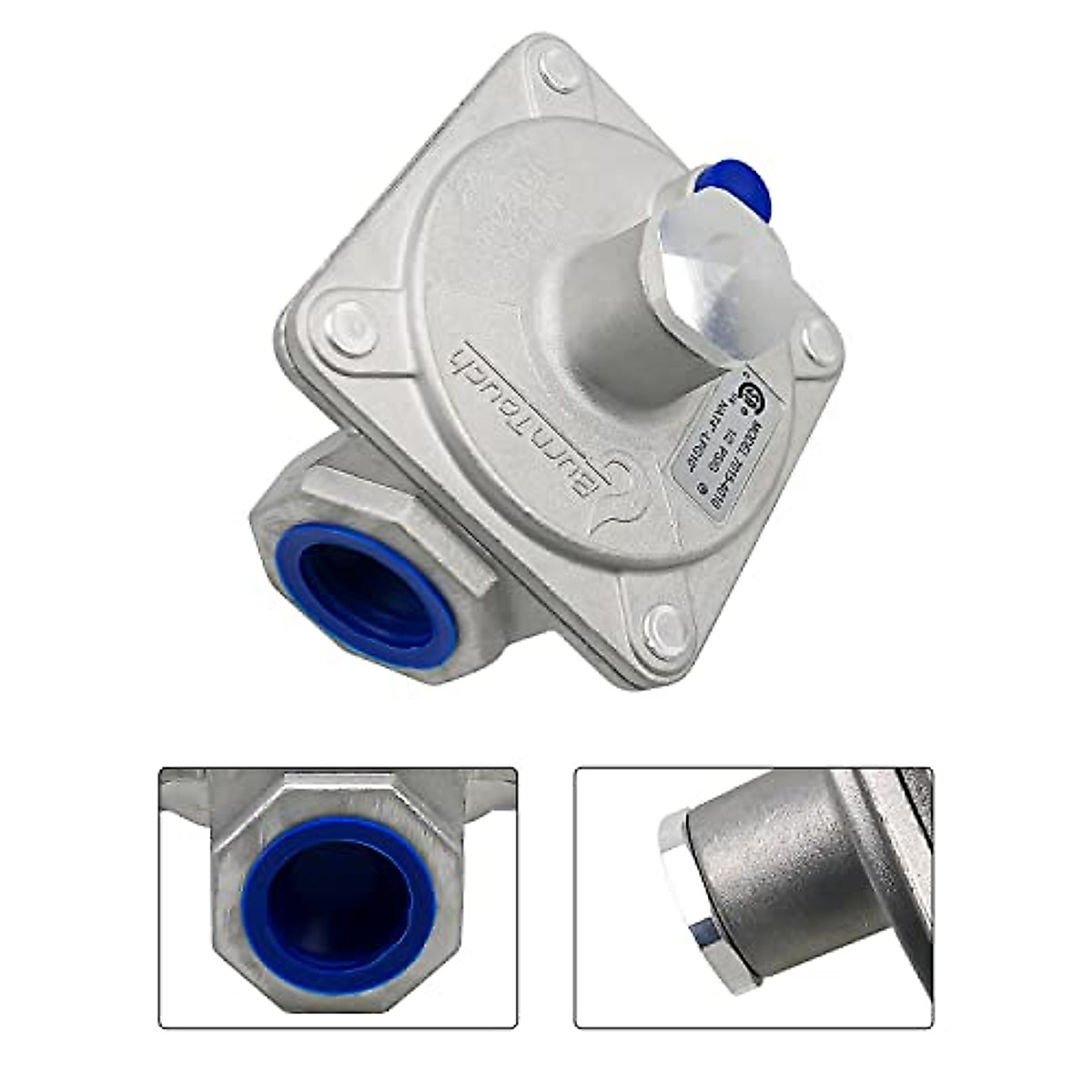 Natural Gas Pressure Regulator, Propane Regulator with 3/4" FNPT Thread 1/2 PSIG Inlet Pressure 4"-10" WC Outlet Pressure, Lp Gas Regulators for Natural Gas and Propane