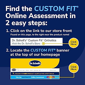 Dr. Scholl’s® Custom Fit® Orthotics 3/4 Length Inserts, CF 310, Customized for Your Foot & Arch, Immediate All-Day Pain Relief, Lower Back, Knee, Plantar Fascia, Heel, Insoles Fit Men & Womens Shoes