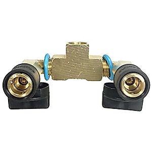 M.B. Sturgis Inc. Dual 3/8" Ball Valve Quick Disconnect~ Made in USA ~