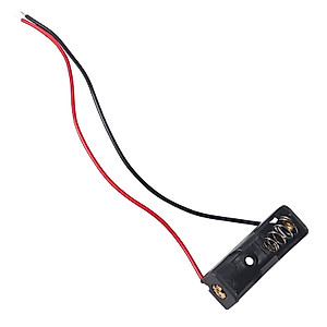 AEDIKO 20pcs A23 Battery Holder 23A Battery Holder with Wire 12V Battery Holder Spring Clip Case Black Plastic Housing