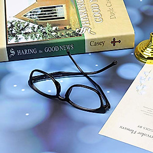 LifeArt Blue Light Blocking Glasses, Anti Eyestrain, Computer Reading Glasses, Gaming Glasses, TV Glasses for Women Men, Anti UV, Anti Glare (Black, 1.50 Magnification)