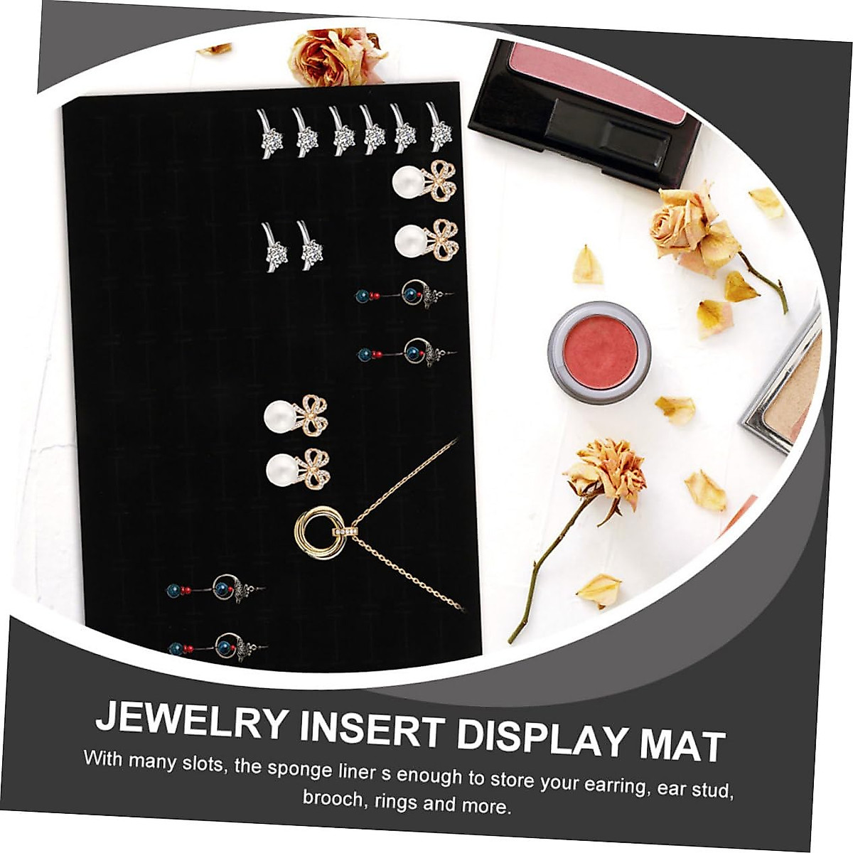 Abaodam 8 pcs Box Jewelry Sponge Pad coquette aesthetic room decor ring insert pad jewelry organizer inserts earring sponge tray jewelry sponge cushion jewelry trays foam ring mosaic