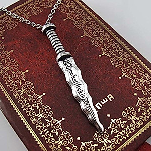 wassana Fashion Necklace Once Upon a Time Rumplestiltskin Dagger Pendant Cosplay Fan