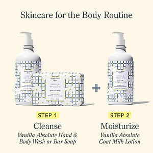 Beekman 1802 Goat Milk Body Lotion, Vanilla Absolute - Scented - 12.5 oz - Hydrating & Deeply Moisturizing - With Shea Butter & Jojoba Seed Oil - Good for Sensitive Skin - Cruelty Free