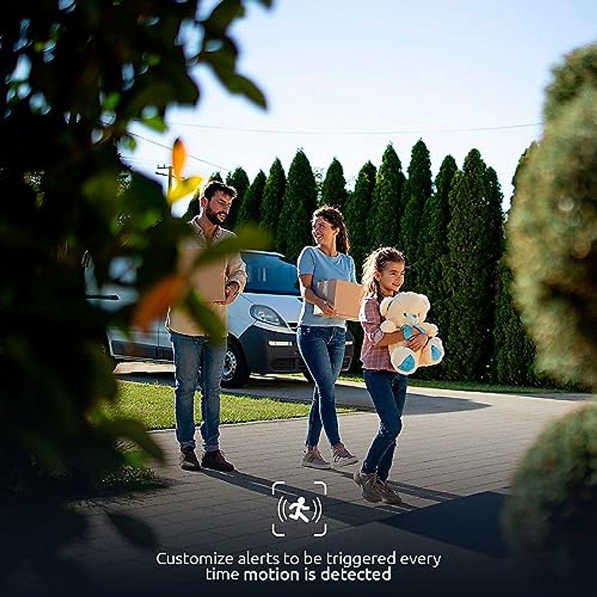 NEXXT 2K Outdoor PTZ Security Camera with Wi-Fi, Weather Resistant, 355° Coverage, Smart Motion Detection and Tracking, Two-Way Audio, Night Vision, Cloud Storage, Alexa, Wired | Camara de Seguridad