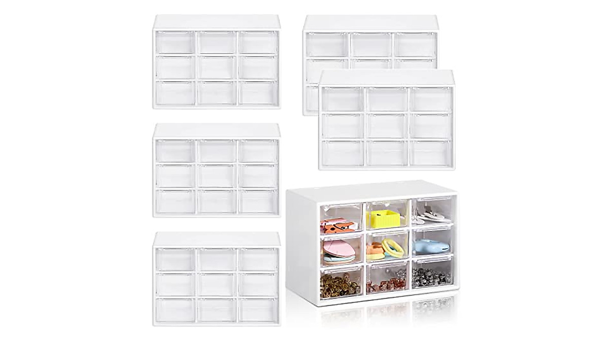 Mini Drawer Organizer with 9 Drawers - Compact Storage Solution