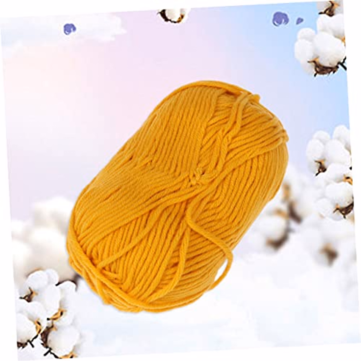 COHEALI Fuzzy Yarn Fuzzy Yarn Green Yellow Blue Soft Yarn for Knitting Doll Roving Textured Yarn Milk Cotton Cotton Ball Super Bulky Yarn Chunky Yarn Yarn Cotton Line Yarn for Crocheting