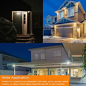 GREENIC Motion Sensor Light Bulbs Indoor, E26 A19 9w Led Outdoor Security Lights with Pir Motion Detector and Dusk to Dawn Sensor, 60 Watt Equivalent, 800lm 3000K Warm White (2 Pack)