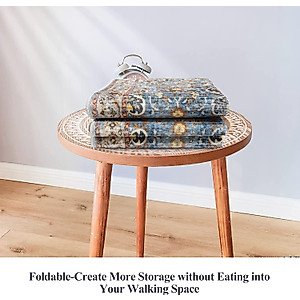 HY HAO YUN LAI Non Slip Runners for Hallways,Washable Hallway Long Ultra Soft Kitchen Non Shedding Accent Farmhouse Runner Rugs (Blue, 2 X 12)