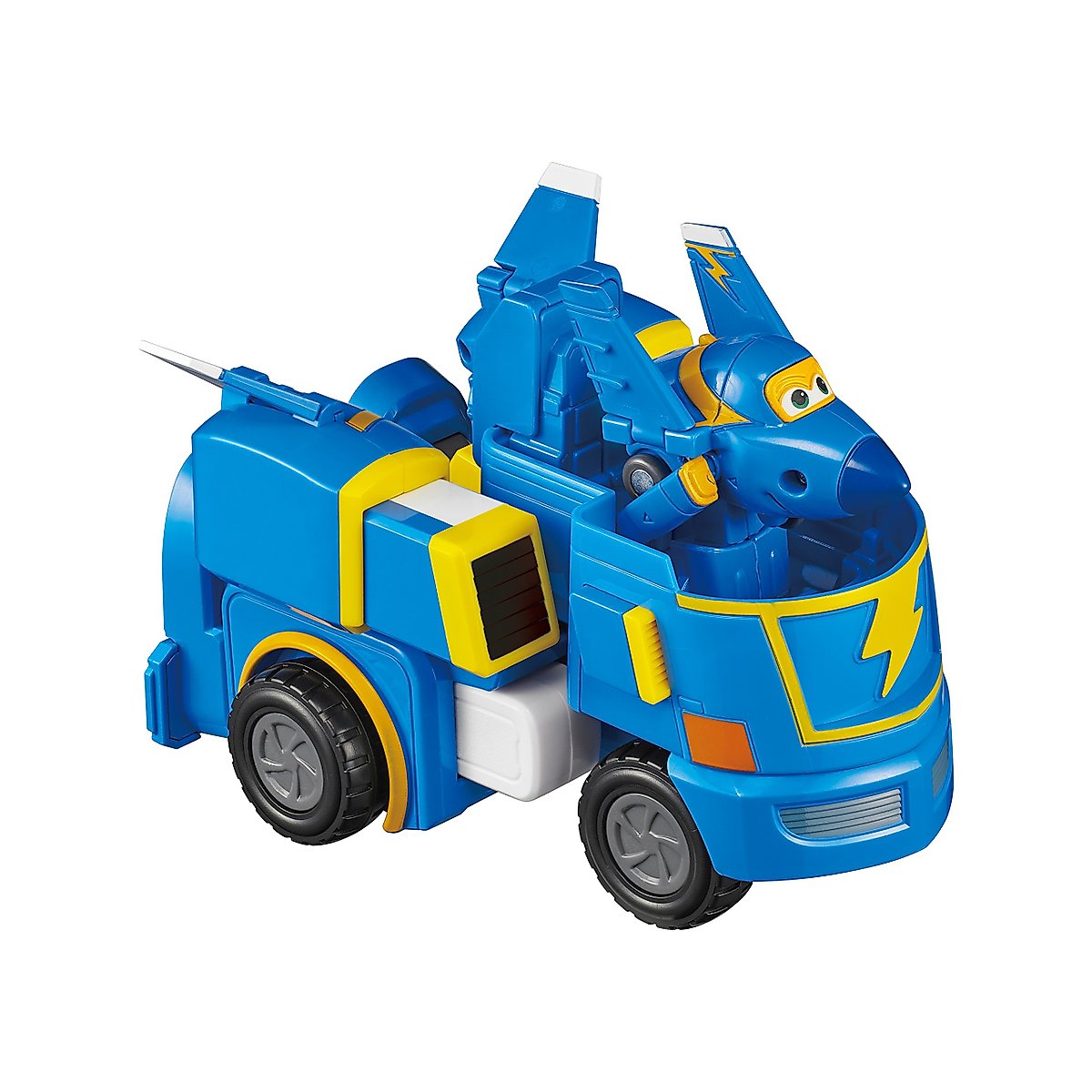 Super Wings - – Jerome’S Stunt Bot | Transforming Toy Vehicle Set | Includes Transform-A-Bot Jerome Figure | 2" Scale