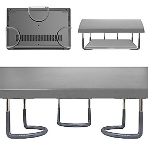 Skywin Under Desk Laptop Mount - 3 Racks in 1 Set to Hold Under Desk Laptop Holder Organizer Rack with Screws (Laptop Not Included)