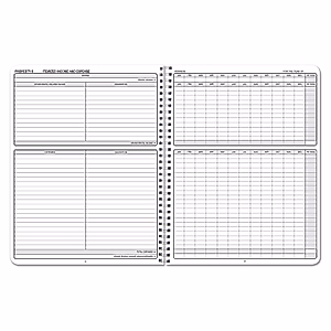 BookFactory Rental Property Record Book/Landlord Renter Record Keeping Log Book - Wire-O, 100 Pages, 8.5" x 11" (LOG-100-7CW(RentalProperty)-RX)