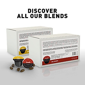 DELICITALY Pure Italian Food Italian Coffee capsules compatible with Lavazza BLUE and Lavazza EXPERT, Single Espresso pods, pack of 50 (50 pods Incanto espresso)