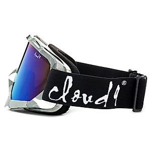 Cloud 9 Snow Goggles in Gray/White/Yellow Mens Ski Goggles Camouflage Green Camo Kid Goggles Men