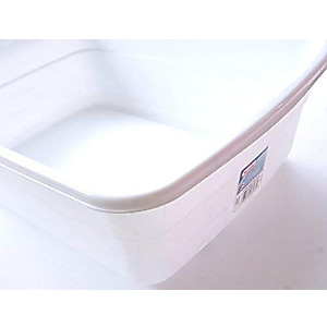 4SGM Sterilite Small White 8 Qt. Dish Pan - 14" L X 10.75" W X 4.5" H