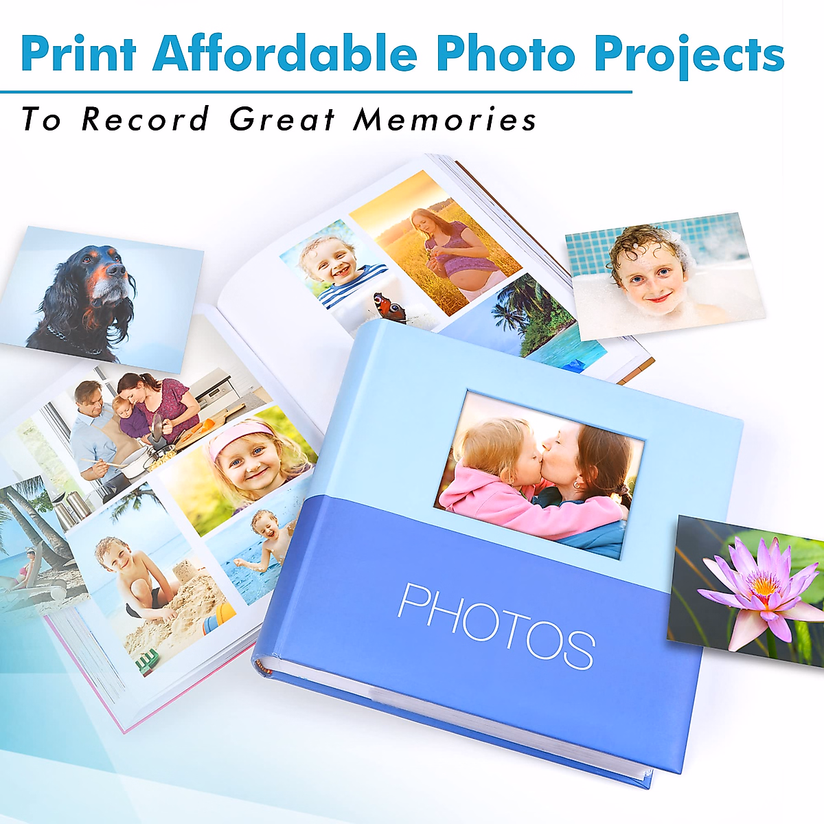 Koala Glossy Inkjet Photo Paper Thick 8.5X11 Inches 100 Sheets 54lb Picture Paper for Inkjet Printer Use DYE INK for Family Photos Letter Size 200gsm