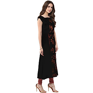 Janasya Indian Women's Tunic Tops Crepe Kurti for Women