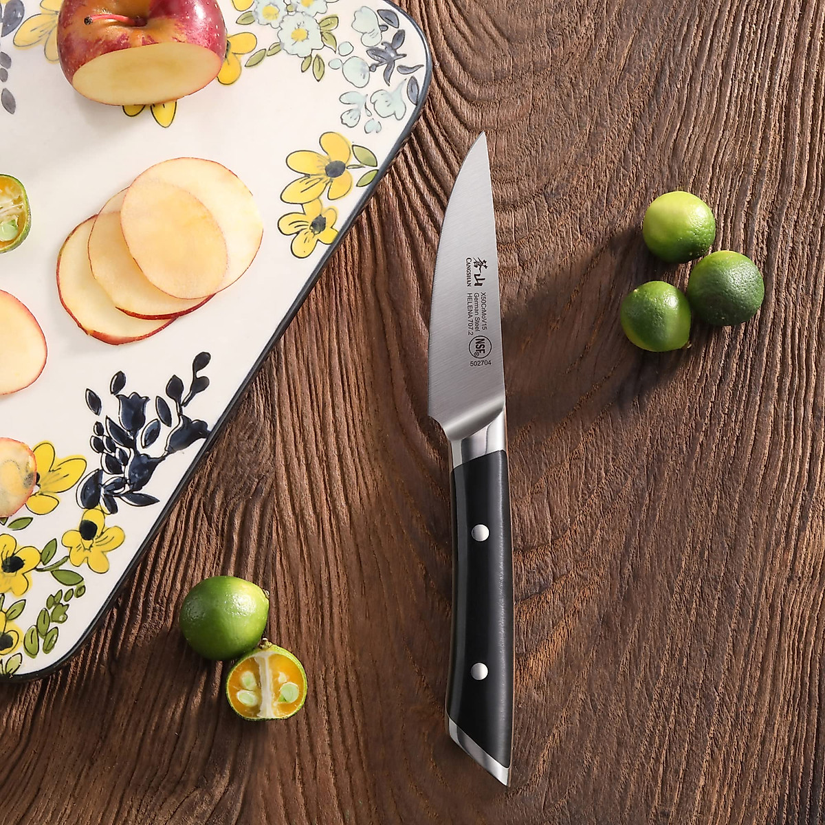 Cangshan HELENA Series German Steel Forged 3.5" Paring Knife (Black)