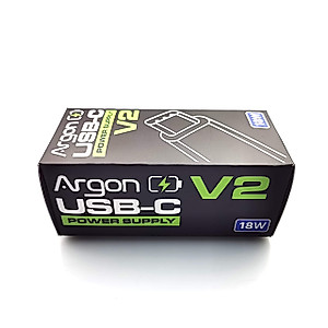 Argon NEO Case with USB Type-C Power Supply for Raspberry Pi 4 | Supports Cooling Fan, Camera, and LCD Display | GPIO and PoE Pins are Accessible