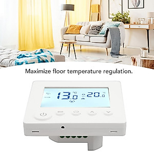 Floor Heating Thermostat Controller Digital LCD Display Programmable Control Panel for Home