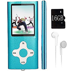 Mp3 Player,Music Player with a 16 GB Memory Card Portable Digital Music Player/Video/Voice Record/FM Radio/E-Book Reader/Photo Viewer/1.8 LCD