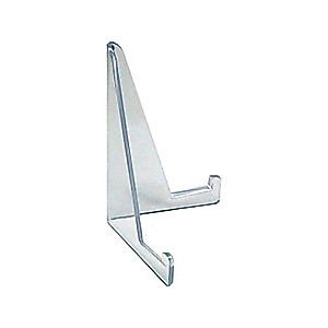 Acrylic Card Stands by BCW – Set of 10 Picture Display Stands – Crystal Clear Transparent Mini Easel – Durable & Sturdy Design – Ideal for Home Display, Office, Shop, Special Events