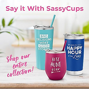 SassyCups Best Mimi Ever Insulated Tumbler Cup with Straw and Lid - Coffee Mug Gift for Grandma - World's Best Mimi Gift From Grandkids for Birthday - New Mimi Tumbler - Grandma, Mimi Gifts