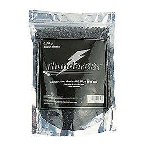 TBB0.30 ThunderBBs Airsoft BBS 0.30G, Competition Grade, White, 3000 Rounds/Bag