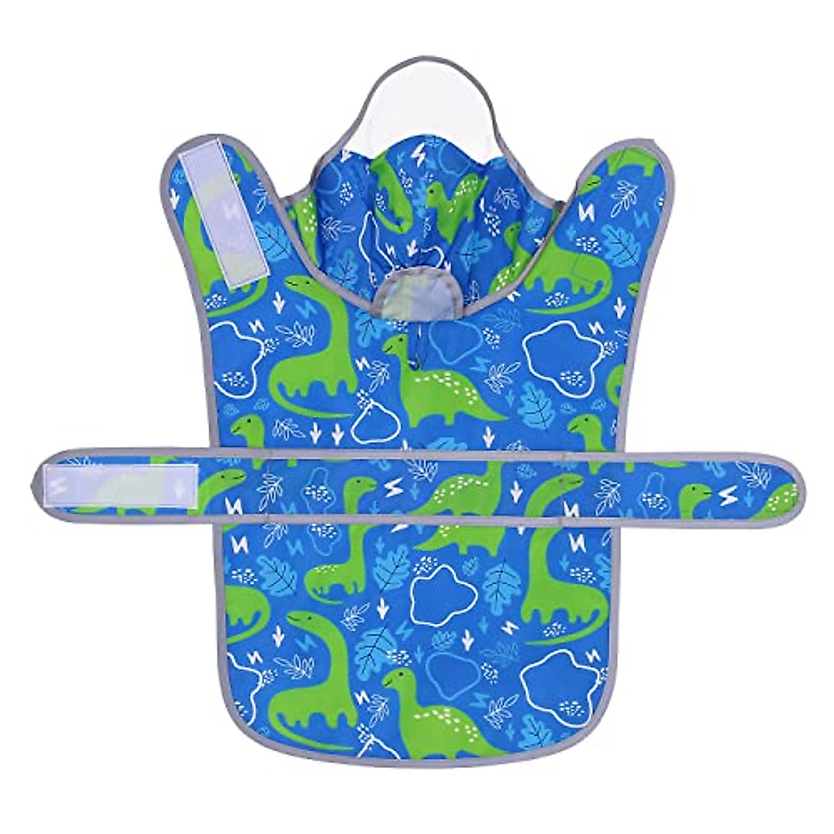 HDE Dog Raincoat with Clear Hood Poncho Rain Jacket for Small Medium Large Dogs Dinosaurs - L