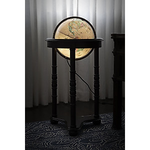 Replogle Globes Lancaster Illuminated Globe, Antique Ocean, 12-Inch Diameter, Large, Off- White