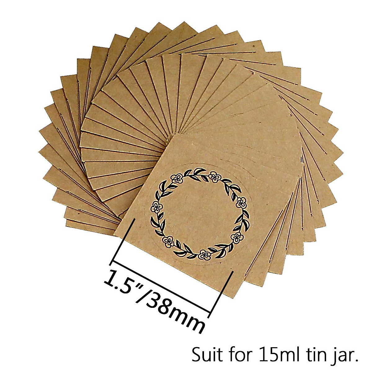 500Pcs Screw Top Aluminum Tin Jars Tins Marking Labels