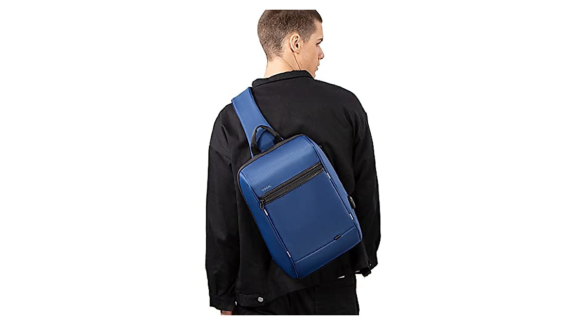 VGOAL Men's Sling Backpack: USB Port, Anti-theft, Stylish & Durable