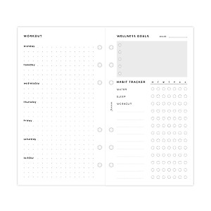 Filofax Personal Wellness Trackers Refill, 132688