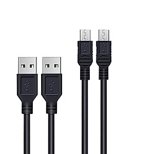 TPLTECH Power Charger for TI-84 Plus CE Graphing Calculator,TI 84 Plus C Silver Edition Calculator AC Adapter-2PCS 5Ft Charging Cable