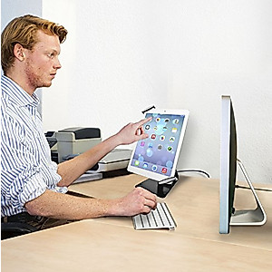 Universal Tablet Holder - CTA Universal Anti-Theft Security Grip Holder with Metal Stand for Tablets iPad 10.2" (7th/ 8th/ 9th Generation), & Other 7–10" Tablets (PAD-UATGS)