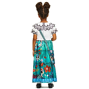 IKALI Girls Princess Costume Day of the Dead Skeleton Halloween Fancy Dress, Kids Toddlers Pretend Play Dress-Up Outfit Role Play Set