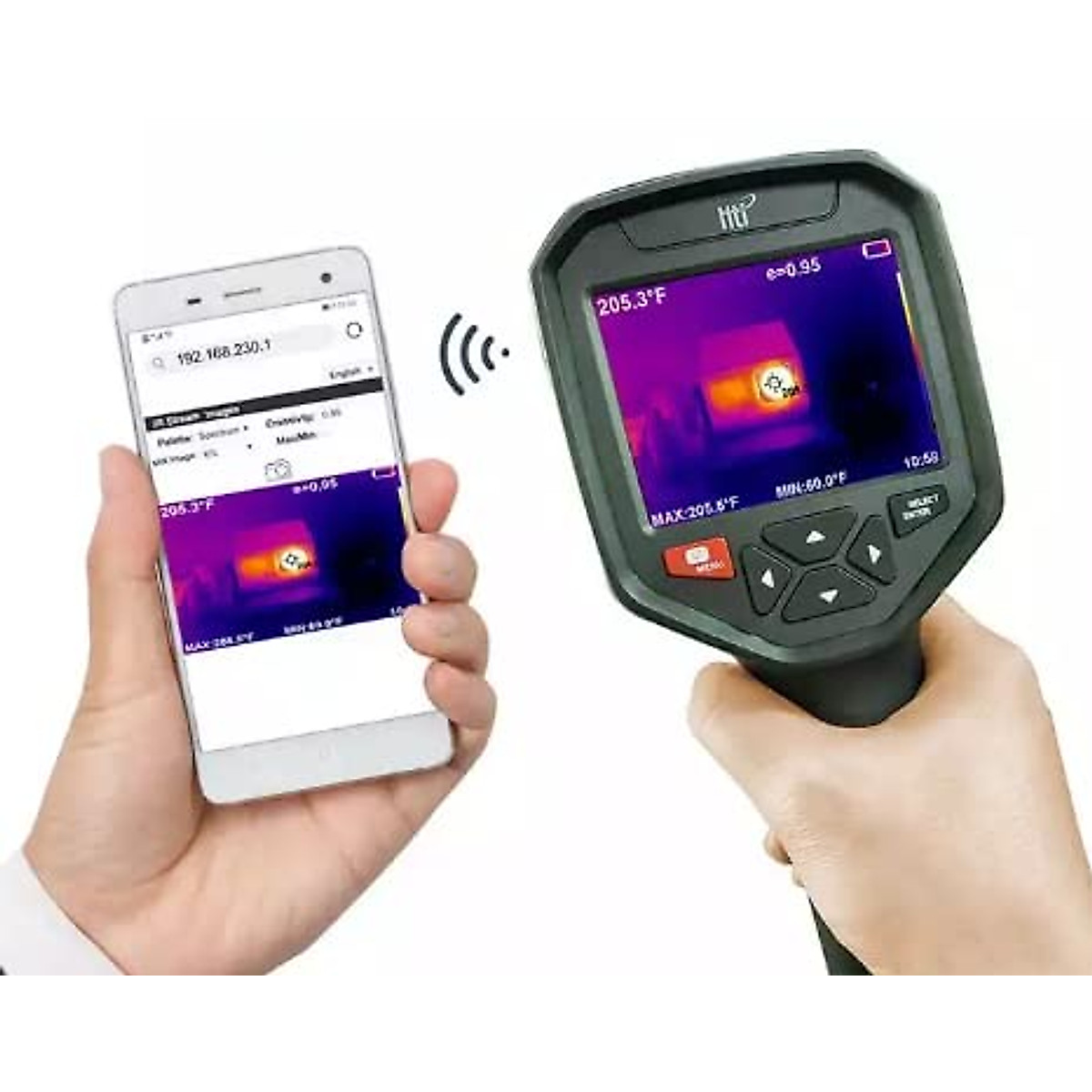 HT-H8 IR InfraredThermalImager 3.5inch Full Angle TFT FloorTest
