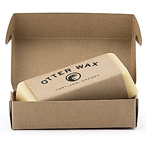 Otter Wax Fabric Wax Bar | Large Bar | Durable Rain Protection | Made in the USA | Waterproof Canvas, Shoes, Hats, Jacket, Bags, Outdoor Gear, Clothing | All-Natural & Effective Beeswax Waterproofer