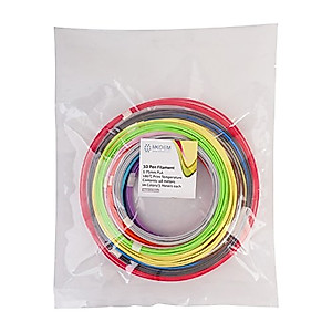 3D Pen PLA Filament Refills 1.75mm, 16 Colors, 10 Foot per Color, Total 160 Foot