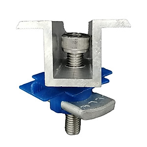 10 Pcs Adjustable Solar Panel Mounting Bracket Clamp Wide Photovoltaic Support Mid Clamps Bracket for Solar Panel System pv photovoltaic mounting Bracket