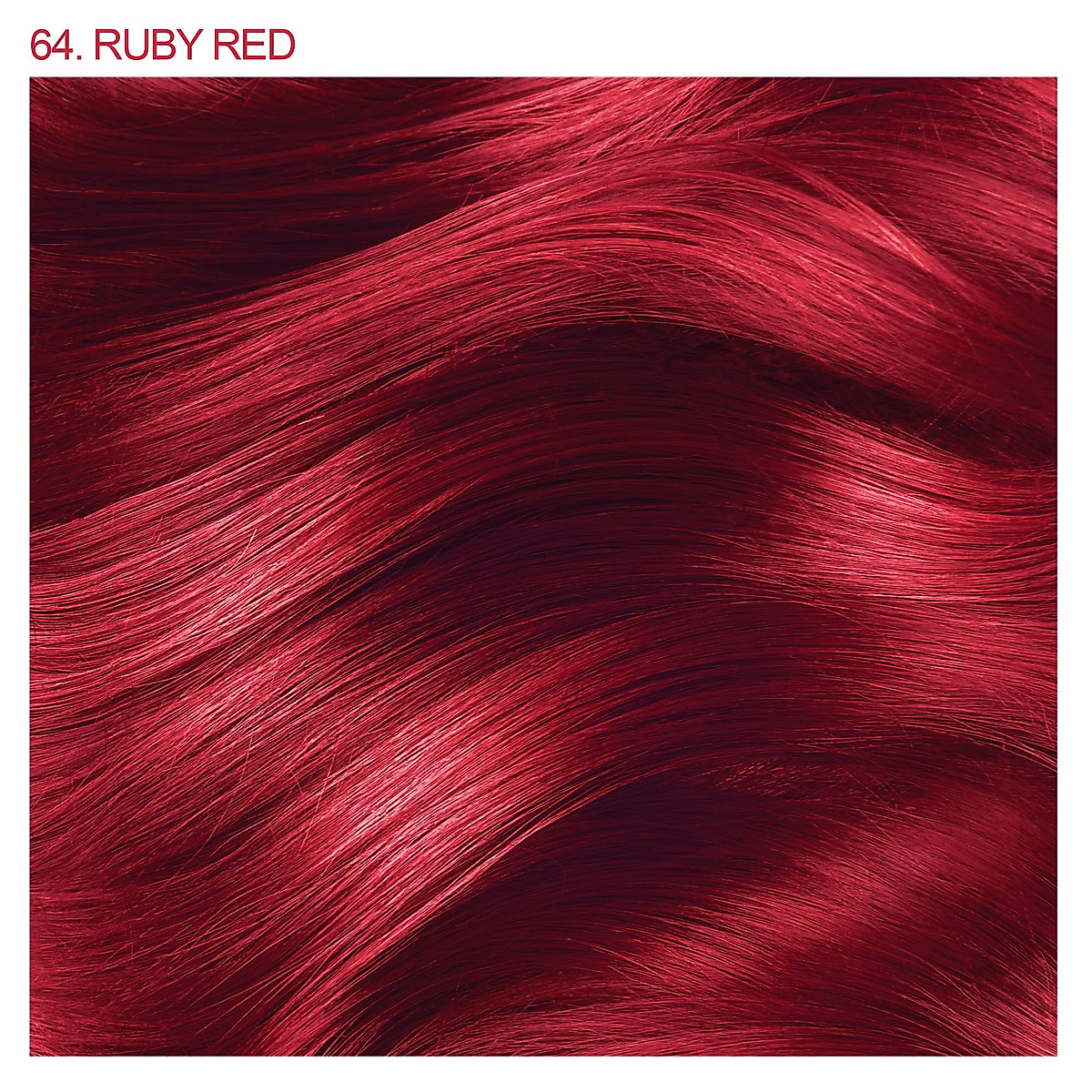 Adore Semi Permanent Hair Color - Vegan and Cruelty-Free Red Hair Dye - 4 Fl Oz - 064 Ruby Red (Pack of 2)