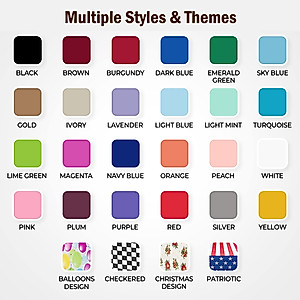 Exquisite 6-Pack Premium Plastic Tablecloth 84in. Round Plastic Table cover - White