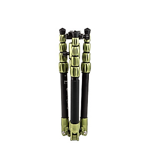 MeFOTO Backpacker S Lightweight 54.7" Aluminum Travel Tripod/Monopod w/Case, Twist Locks, Dual Action Ballhead w/Arca Swiss Plate for Mirrorless/DSLR Sony Nikon Canon Fuji - Aluminum Green (BPSAGRN)