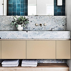 Abyssaly Gold Beige Wallpaper Peel and Stick Wallpaper Removable Wallpaper 15.7in X 118in Embossed Self Adhesive Silk Texture Wallpaper Cabinet Furniture Countertop Shelf Liner Wall Paper