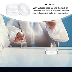 Scicalife Glass Weighing Bottle In Low Form with Interchangeable Ground Stopper Weighing Specific Gravity Bottle Laboratory Equipment 60 * 30mm