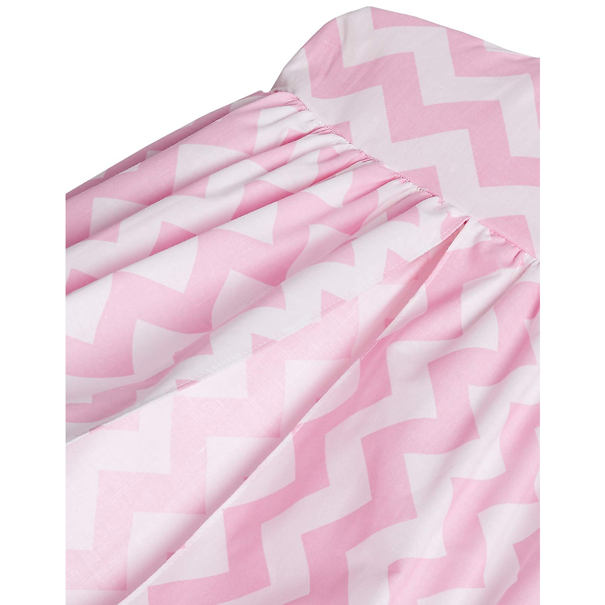 Baby Doll Bedding Chevron Dot Diaper Stacker, Pink