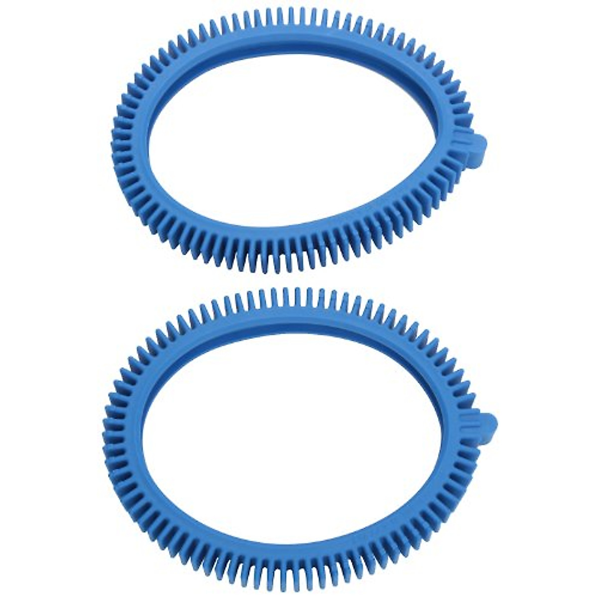 Poolvergnuegen 896584000-143 2-Pack Blue Front Tire Kit with Super Hump Replacement for Select Pool Cleaners - concrete pool