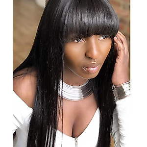 Fstrend Statement Choker Bracelet Earrings Set Gold Plated African Bib Chunky Necklace Costume Party Jewelry Accessories for Women (Silver)